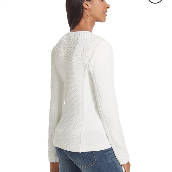 Chico's | Jackets & Coats | Chicos Womens Nwt Quilted Pieced Lace ...